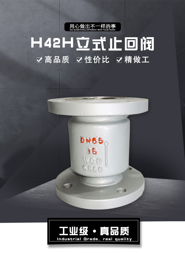 法兰立式止回阀H42H-16C消声单向阀铸钢升降式逆止阀温州厂家-阿里巴巴
