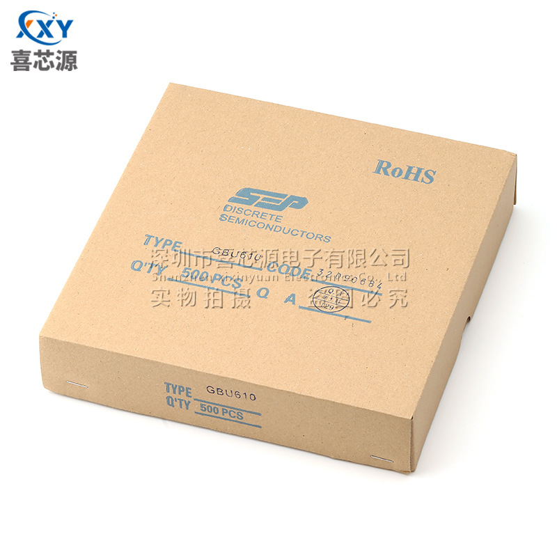 全新现货 GBU610 6A 1000V直插整流桥 硅桥GBU封装DIP4 桥堆 扁桥-阿里巴巴