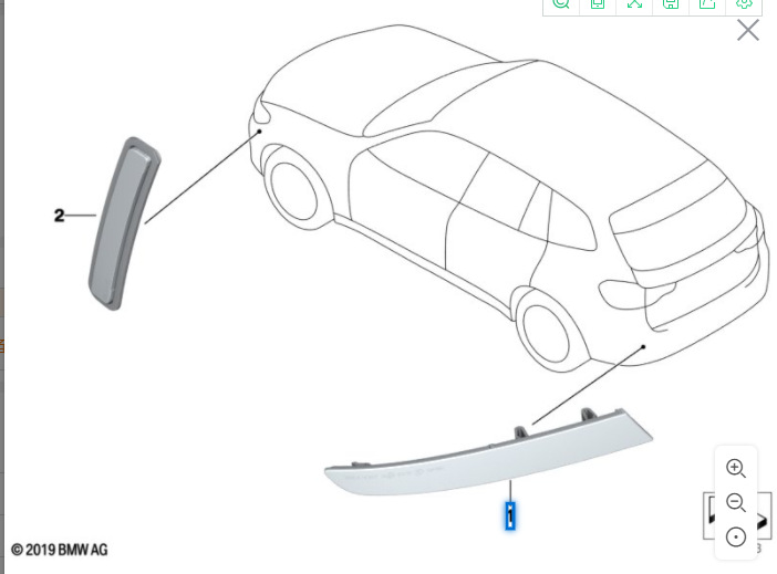 63257352209 63257352210 适用于BMW F25 X3 反光灯 反光饰条-阿里巴巴