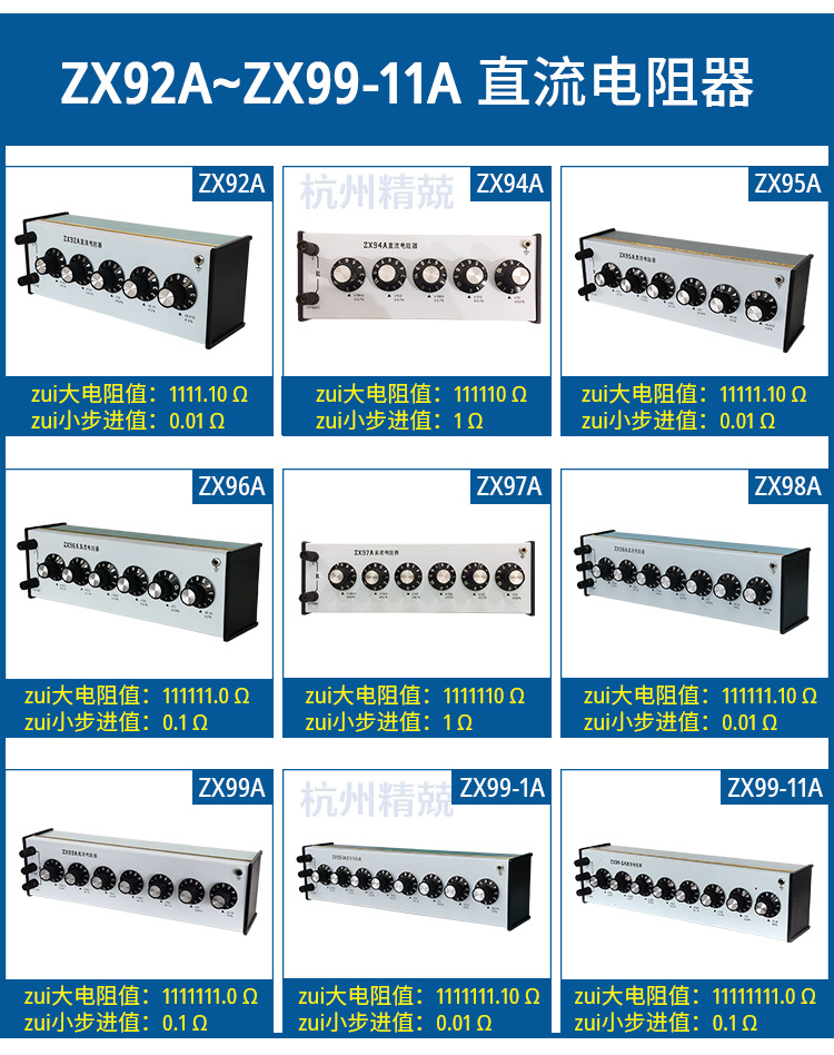 上海正阳ZX92A 94A 95A 96A 97A 98A 99A 99-1A 99-2A直流电阻箱-阿里巴巴