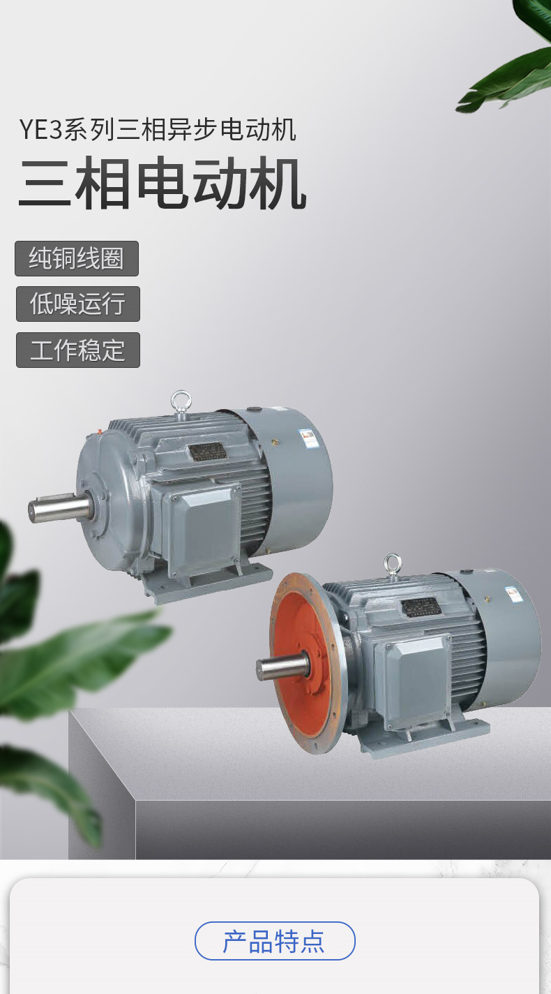 YE3系列高效三相异步电动机厂家交流可调速国标全铜芯支持定 制-阿里巴巴