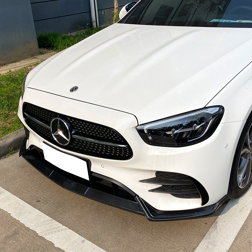适用奔驰E级W213 2021+ E260 E300 AMG前杠前铲前唇改装-阿里巴巴