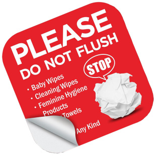 Do Not Flush Sign Except Toilet Paper Decal sticker贴标标签-阿里巴巴