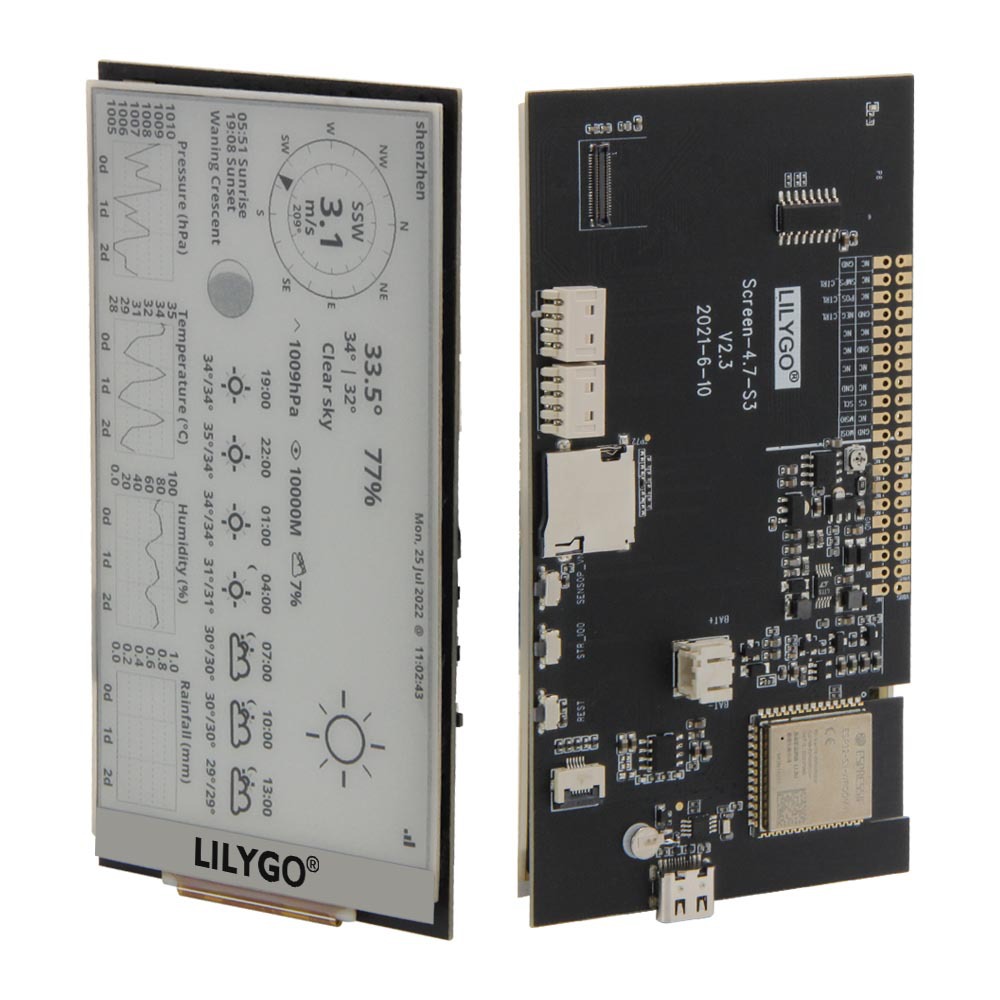 LILYGO T5 4.7 Inch E-paper V2.3 ESP32-S3墨水屏可编程 低功耗-阿里巴巴