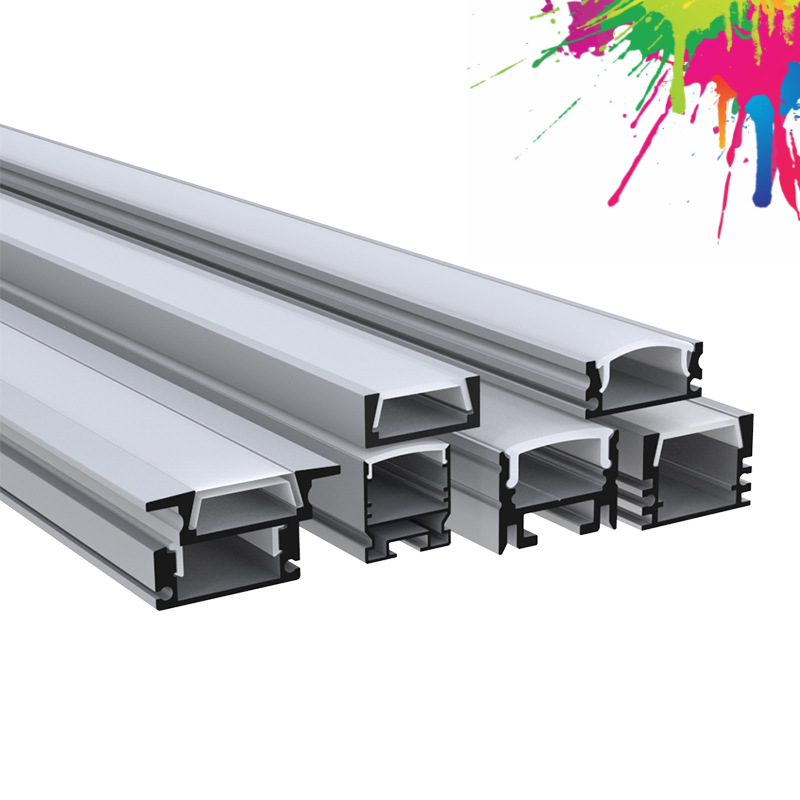 led strip light shell kit hard light bar aluminum groove U-shaped light ...