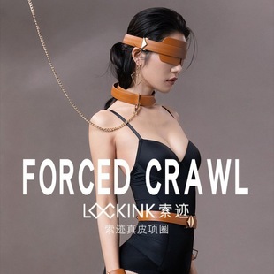 lockink索迹项圈sm调教K9情趣狗链牵引强制直身女奴用品男奴道具-阿里巴巴