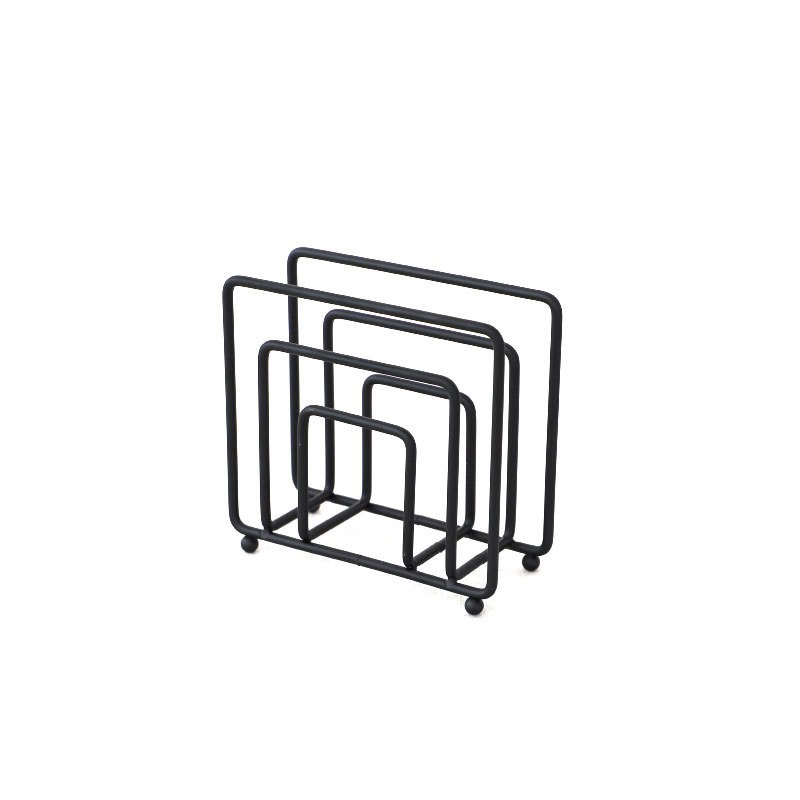 Wrought Iron Three-door Square Vertical Tissue Rack Baking Paint Metal ...