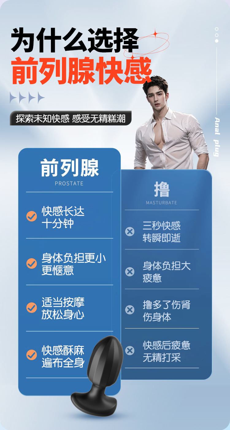 toyshcool骑士1号app振动肛塞男女后庭自慰按摩器成人情趣跳蛋性-阿里巴巴