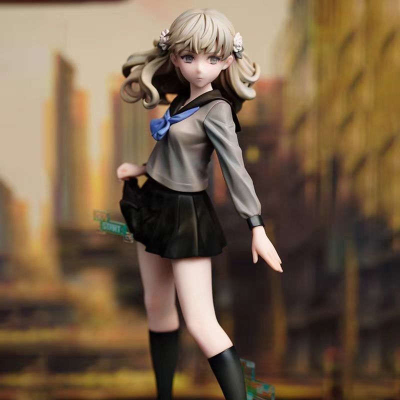 十三机兵防卫圈冬坂五百里站姿少女动漫公仔盒装手办模型摆件-阿里巴巴