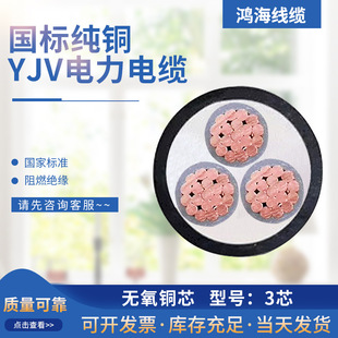 YJV国标纯铜保检ZR-YJV3*1.5~50平方低压电缆架空地埋电力电缆-阿里巴巴