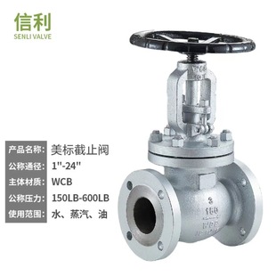 美标碳钢法兰截止阀J41H-150LB 300LB铸钢蒸汽耐高温WCB截止阀门-阿里巴巴