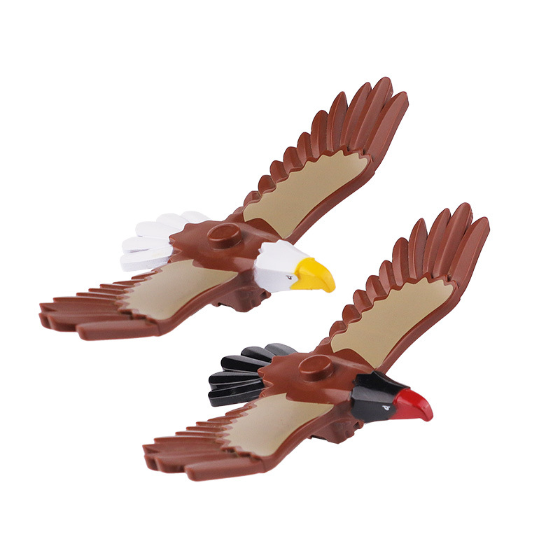 【50G起订】跨境MOC积木兼容乐高37543积木老鹰 雄鹰动物配件鸟类-阿里巴巴