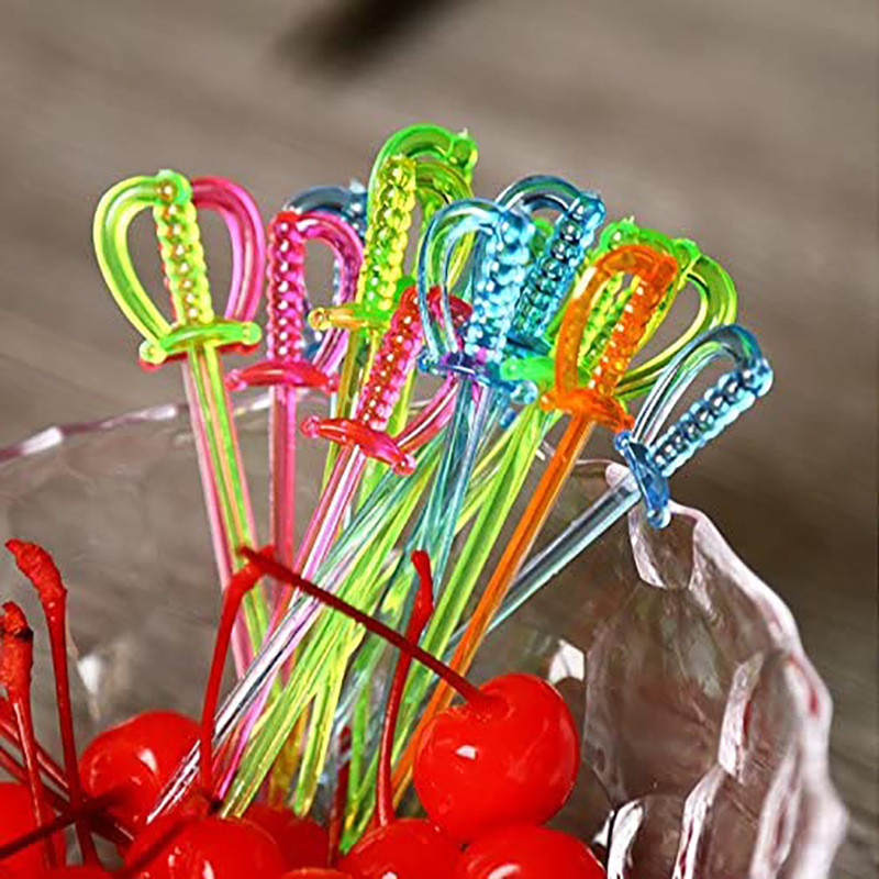 Wholesale spot tasting party food grade disposable plastic fruit tag ...