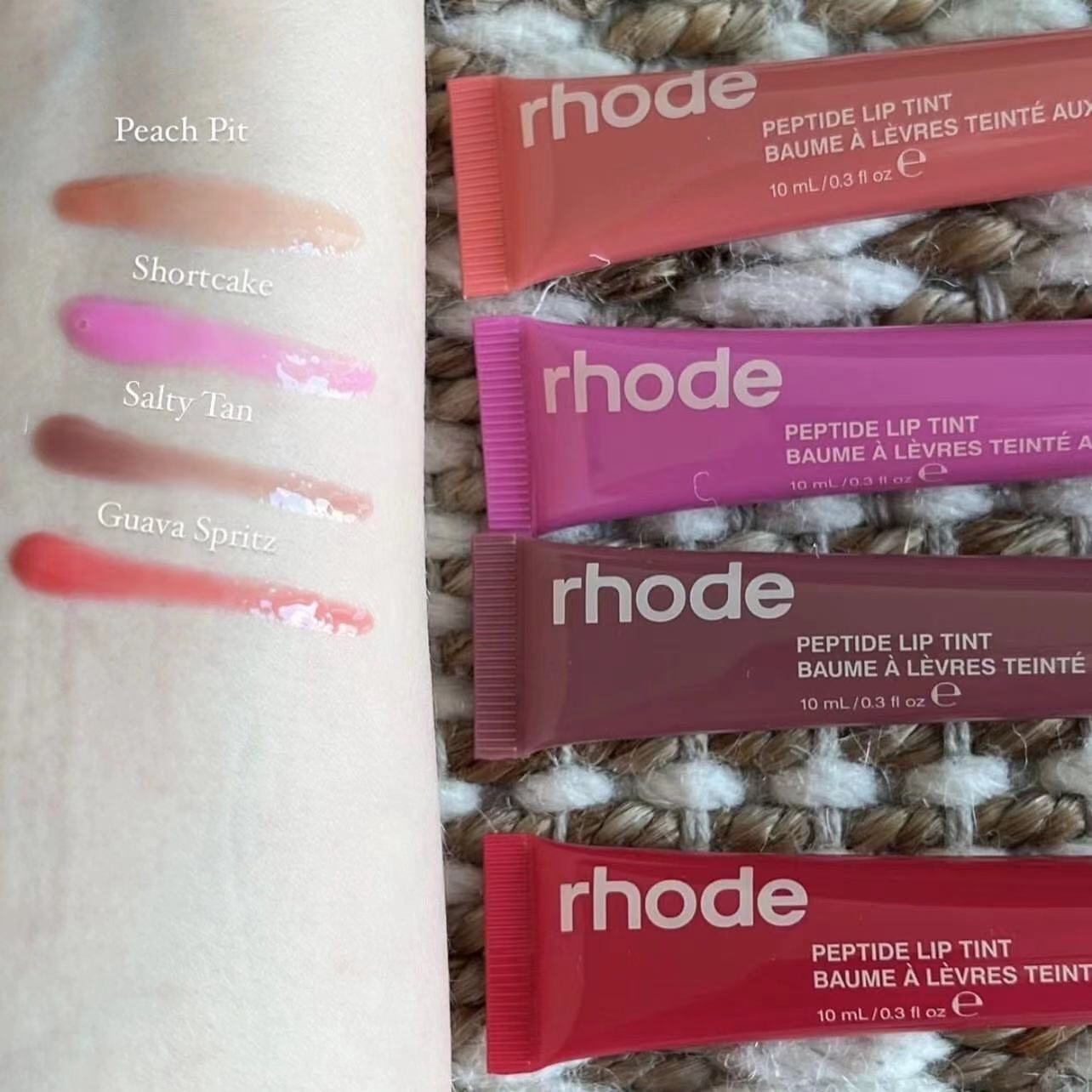 现货rhode海莉有色Raspberry Ribbon Toast Espresso唇彩唇釉口红-阿里巴巴