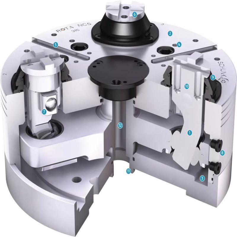 原装进口德国SCHUNK雄克 ROTA TP 气动三爪动力卡盘 型号齐全-阿里巴巴