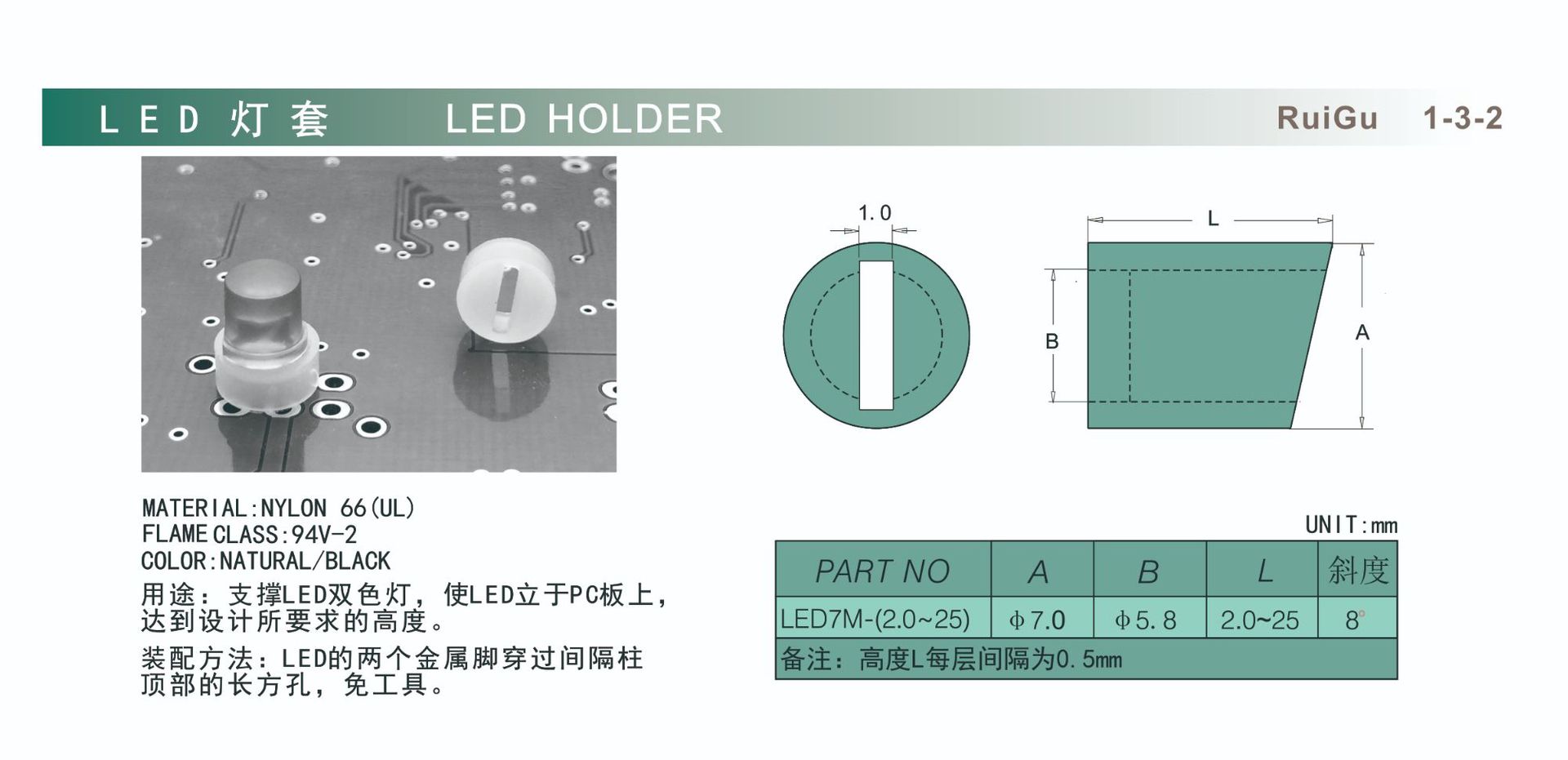 厂家直销LED灯套LED垫高柱 尼龙LED间隔柱 LED隔离柱二极管支撑柱-阿里巴巴