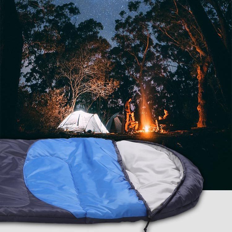 Washed Cotton Envelope Sleeping Bag Four Seasons Outdoor Camping ...