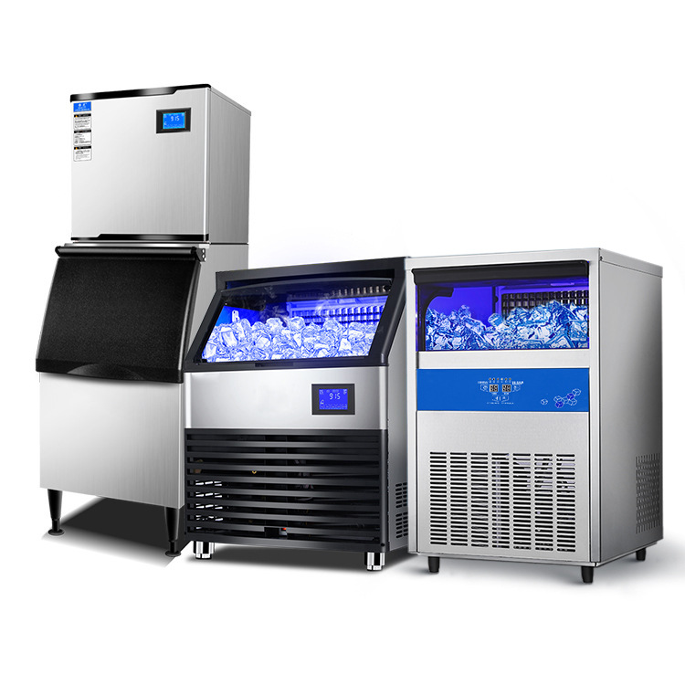 Ice maker commercial automatic milk tea shop bar KTV small ice cube ice ...