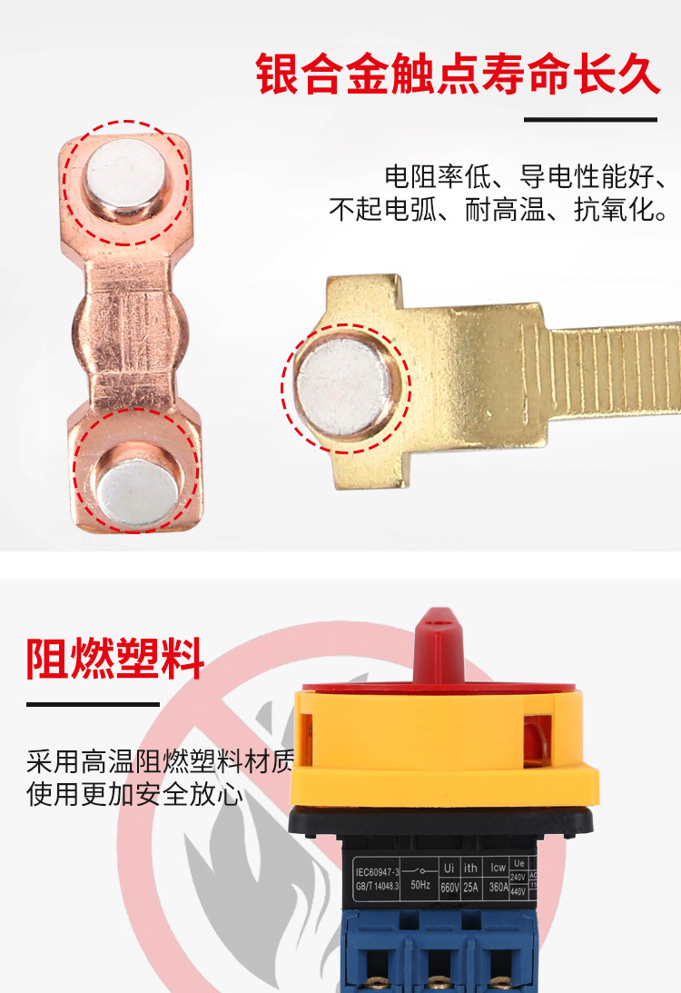 绍宇LW30-63A/4负载断路电源切断主控负荷旋转档位通断万能转换开-阿里巴巴