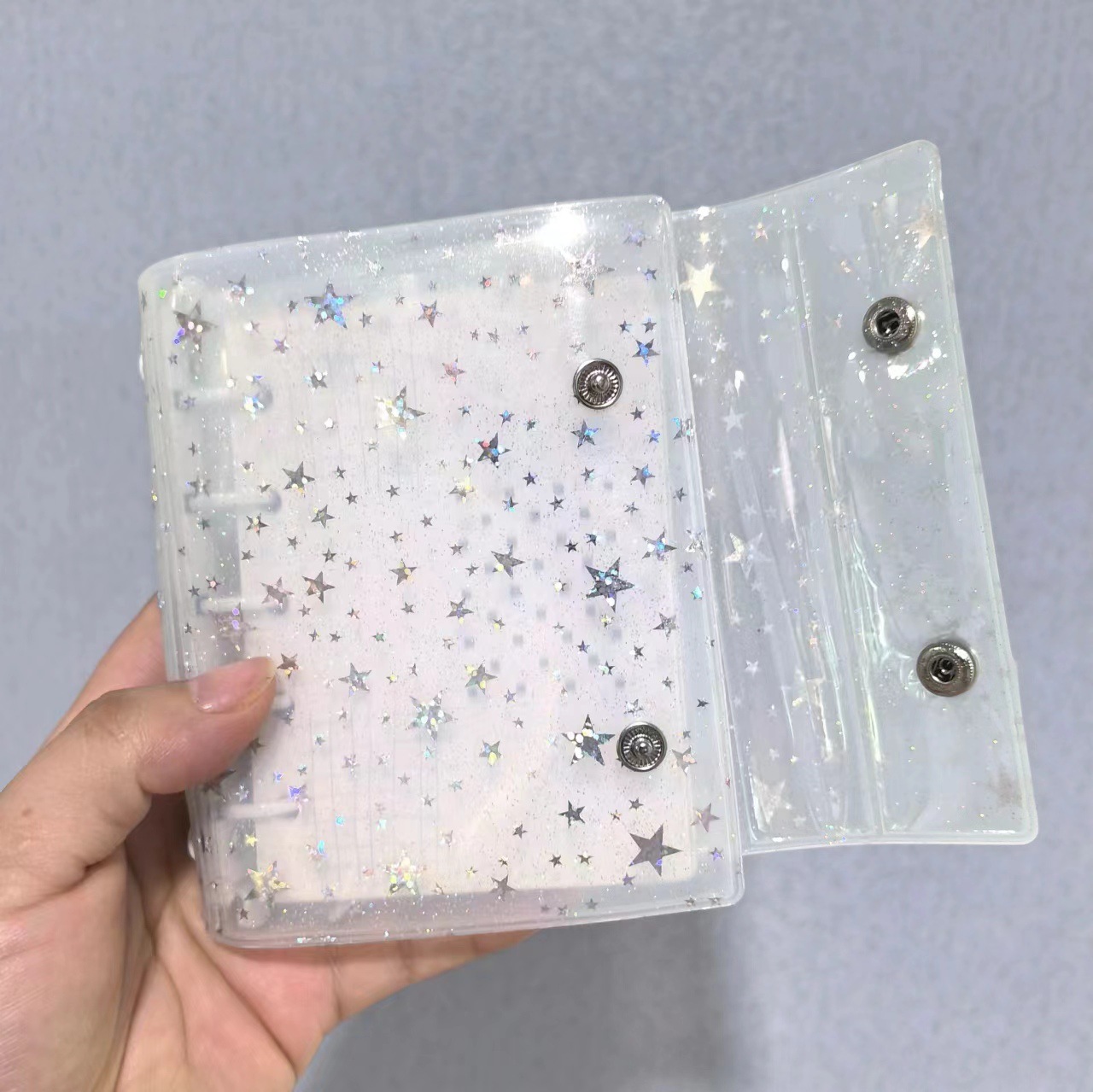 批发供应乳白星星M5活页本m5日记本ins A7 A6手账本-阿里巴巴