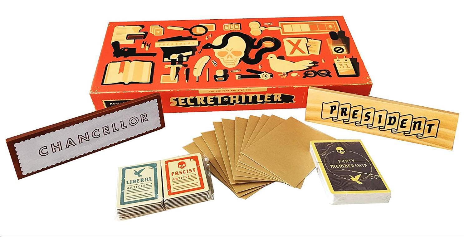 亚马逊 SECRET HITLER 揭秘希特勒 英文版 益智游戏卡-阿里巴巴