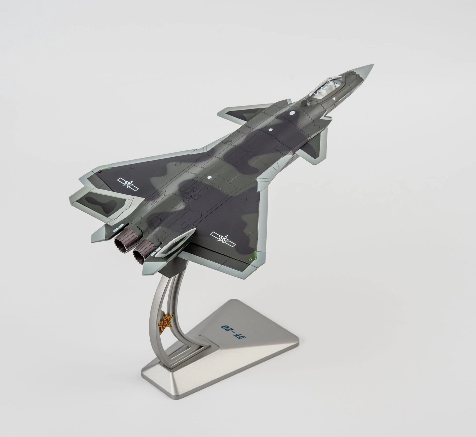 歼20模型 j20隐形战斗机合金模型仿真军事航模摆件 1:60 36厘米-阿里巴巴