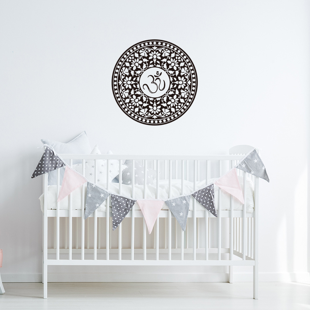 厂家批发一代精雕创意曼陀罗图案卧室沙发背景墙可移除HZ0113-阿里巴巴