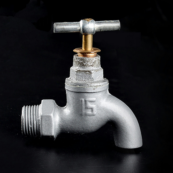 Indoor and outdoor copper-plated iron core slow-opening cold faucet ...