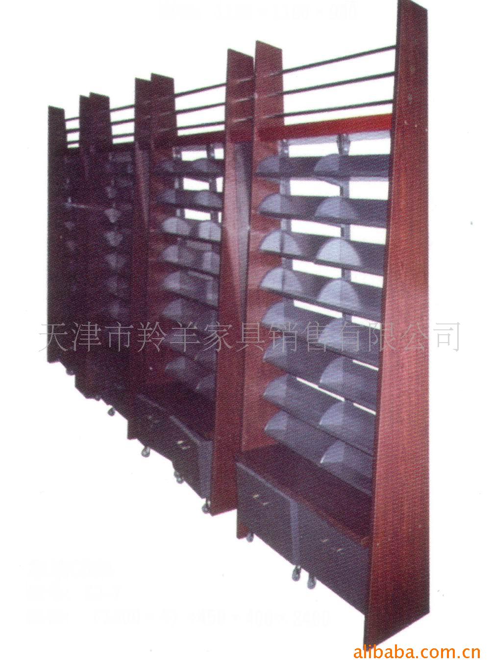 【厂家生产制做】图书馆书店家具/各种书架/期刊架/杂志架 - 办公批发网