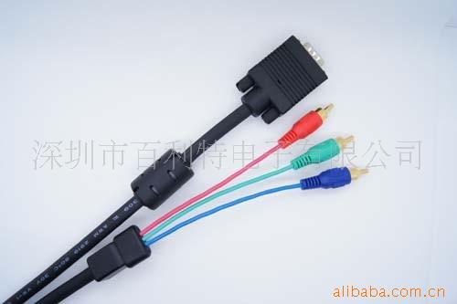 VGA TO 3RG连接线 色差线 - 数码批发网
